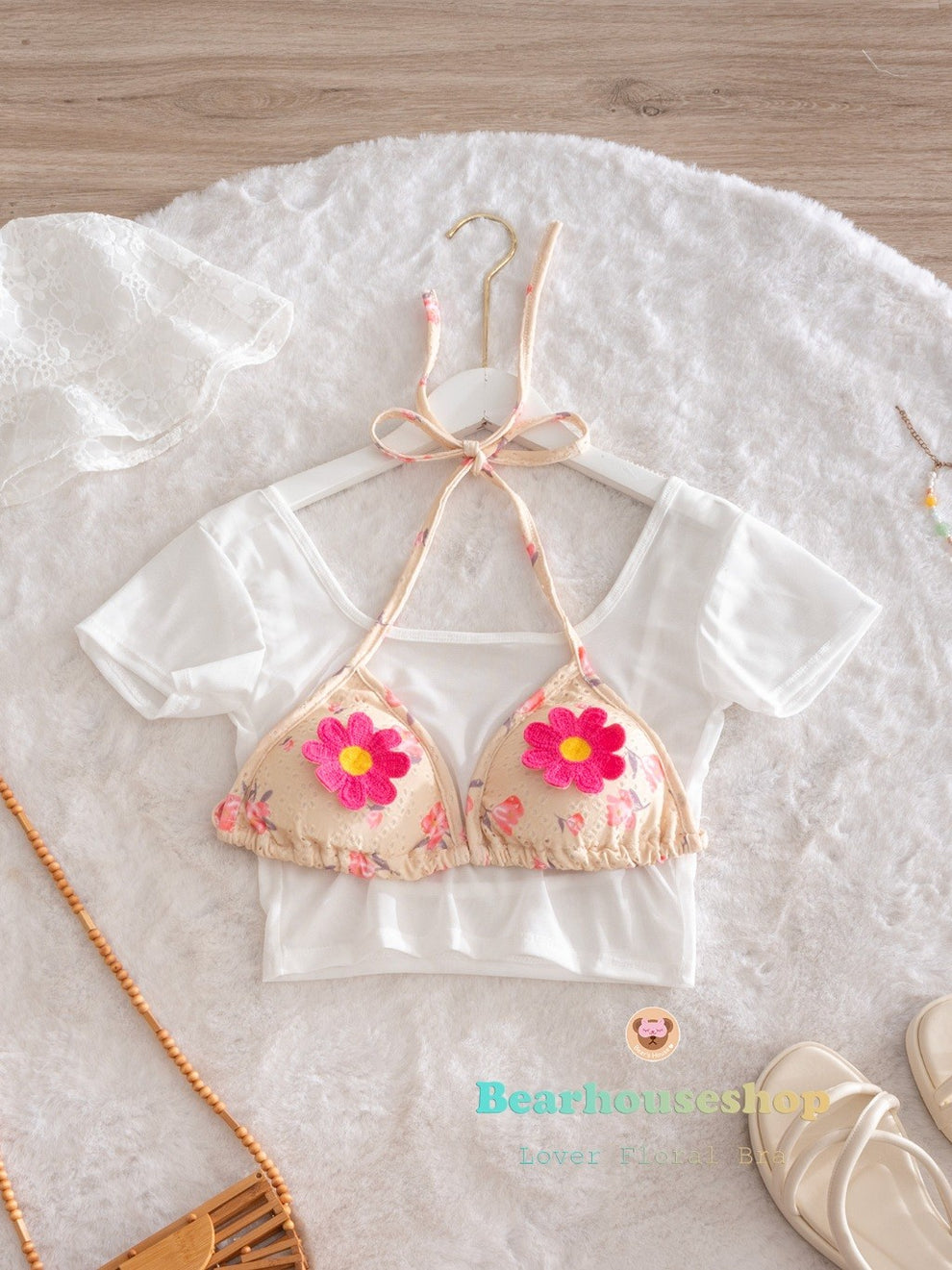 Lovely Floral Bra – Honey B Clothing
